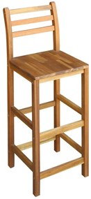 vidaXL Barový stůl a židle sada 7 kusů z masivního akáciového dřeva