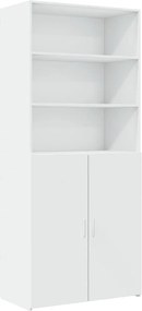 Skříň highboard bílá 80 x 42,5 x 249 cm kompozitní dřevo 3281357