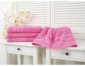 B.E.S. - Petrovice, s.r.o. Bavlněný froté ručník Standard - Pink 50 x 100