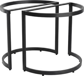 2x stolní nohy Cranford 80x40x72 - černá