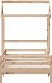 Rám postele se střechou 75 x 190 cm masivní borovice 3282168
