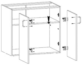 Sycylia | dolní skříňka D80 | andersen
