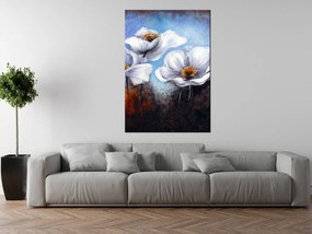 Gario Ručně malovaný obraz Alpské máky Rozměry: 120 x 80 cm