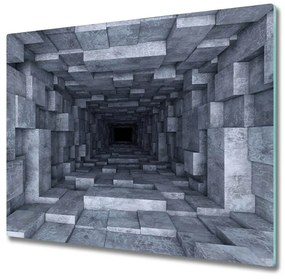 Skleněná krájecí deska tunel 60x52 cm