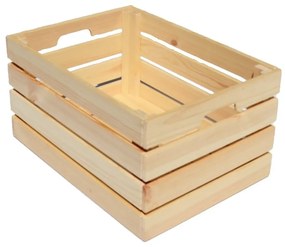 ČistéDřevo Dřevěná bedýnka 44 x 32 x 23 cm