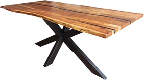 XXXLutz JÍDELNÍ STŮL, akácie, barvy akácie, 160/90/76 cm P & B - Jídelní stoly - 002741019801