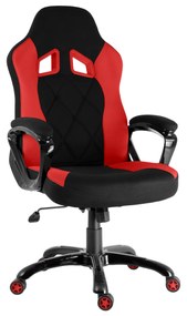 Herní židle NEOSEAT NS-018 TEX černo-červená