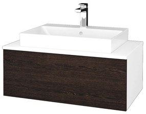 Dřevojas Koupelnová skříňka MODULE SZZ1 80 Varianta: N01 Bílá lesk / D08 Wenge