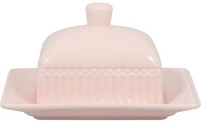 GreenGate Porcelánová dóza na máslo Alice Pale Pink malá-8x12x16cm