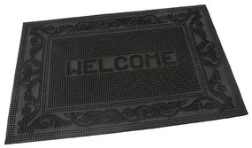 Gumová vstupní kartáčová rohož Welcome - Deco - 60 x 40 x 0,7 cm