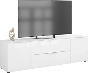XXXLutz NÍZKÁ KOMODA, bílá, 180/53,9/40 cm - Online Only TV příslušenství - 001724000507