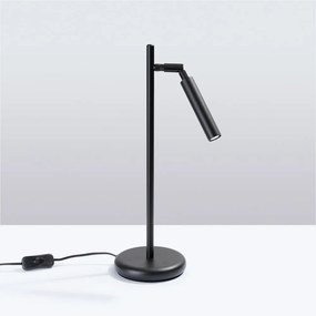 Černá stolní lampa (výška 43 cm) Fideus – Sollux