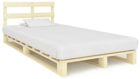 Rám postele z palet masivní borovice 120 x 200 cm,  285243