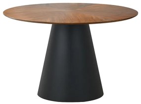 SIGNAL Jídelní stůl - ANGEL, 120x120, ořech/matná černá