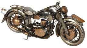 Kovový retro model zlato-měděné motorky - 32*11*14 cm