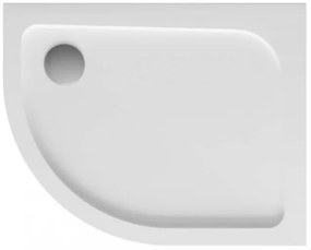 Polimat Asymetrická sprchová akrylátová vanička Oris IP 100x80 Barva: Bílá, Rozměry (cm): 100x80, Orientace: Pravá