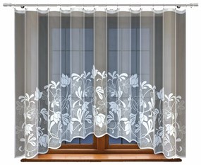 Dekorační žakárová záclona s řasící páskou RIAN 140 bílá 300x140 cm MyBestHome