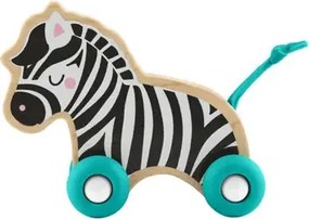 Mattel Fisher Price dřevěná postrkovací lev a zebra / od 6 měsíců