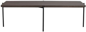Hnědý jasanový konferenční stolek Rowico Sehram L, 145 cm