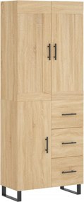 Skříň highboard dub sonoma 69,5 x 34 x 180 cm kompozitní dřevo 3199836