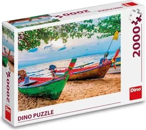 DINO Puzzle rybářské loďky / 2000 dílků / od 15 let