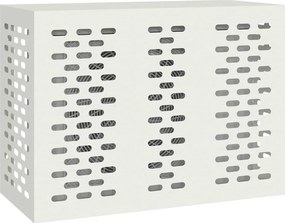 vidaXL Ochrana klimatizace Bílá 110 x 50 x 80 cm [865905]