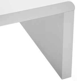 Bílý elegantní konferenční stolek MILWAUKEE Beliani