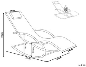 Zahradní houpací lehátko Carro (černá). 1035856