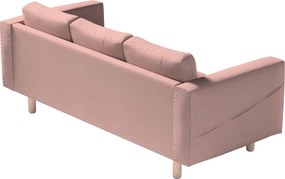 Potah na pohovku IKEA Norsborg 3-místná barva růžová látka pletený vzor