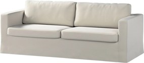 Potah na pohovku IKEA  Karlstad 3-místná, nerozkládací, dlouhý barva šedá látka sametová