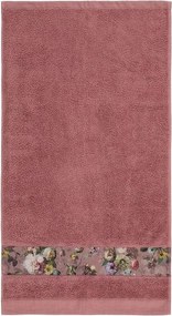 Ručník Fleur 60 x 110 cm tmavě růžový