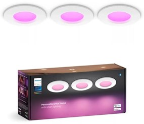 Philips -SADA 3x LED RGBW Stmívatelné koupelnové svítidlo Hue SLIM LED/8,3W/230V
