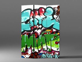 Liox Dětský paraván graffiti Rozměr: 135 x 180 cm