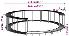 vidaXL Okolí vířivky s úložným prostorem a dřevěným schůdkem polyratan
