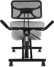 Ergonomická kľakačka, šedohnědá taupe / černá, RUFUS