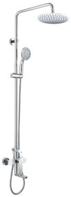 Mereo - Sprchový set s vanovou baterií, průměr 20 cm, 3 proudy, chrom CBE60101SCM