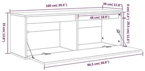 Petromila Nástěnná skříňka bílá 100 x 30 x 35 cm masivní borové dřevo