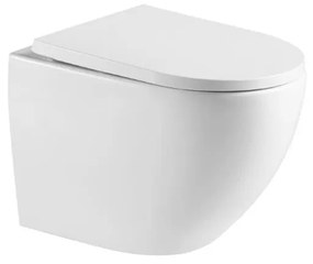 WC s prkénkem softclose závěsné SAT bílé rim-ex SAT67010RREXP