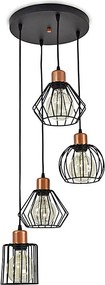 Závěsná lampa Stropní Svítidlo Loft Edison z drátu 722-4