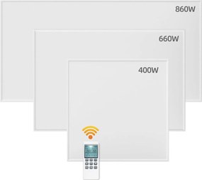 Stropní Infrapanel CEILING PRO 660W | Výhřevnost 12 m² | 105×60 cm | Termostat na dálkové ovládání