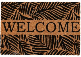 Kokosová rohožka Welcome leaves , 59 x 39 cm