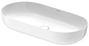 Duravit Luv - Umyvadlo na desku, 800x400 mm, bez přepadu, bílá/matná bílá 0379802600