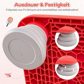 Costway Mini trampolína pro děti 65 cm velký trampolína odrazový – červený
