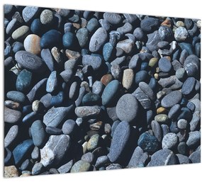 Skleněný obraz plážových oblázků (70x50 cm)