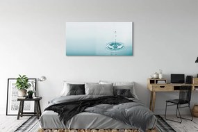 akrylový obraz Kapka vody close-up 125x50 cm