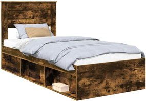 Rám postele Kouřový dub 75 x 190 cm Kompozitní dřevo 3409819