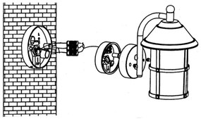 EGLO 90184 - Venkovní nástěnné svítidlo SAN TELMO 1xE27/60W/230V