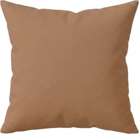 Povlak na polštář z mikrovlákna MICROVELLE 45x45 cm, béžovo-hnědý