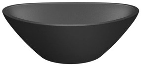 Laveo Vela, granitové umyvadlo na desku 340x200x130 mm, černá, LAV-VGV1710T