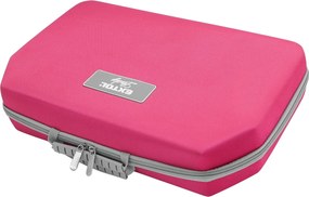Vrtací šroubovák aku s příklepem, růžový, 12 V Li - ion, 2000 mAh, v kufru s nářadím, sada 27 ks EXTOL LADY 402403